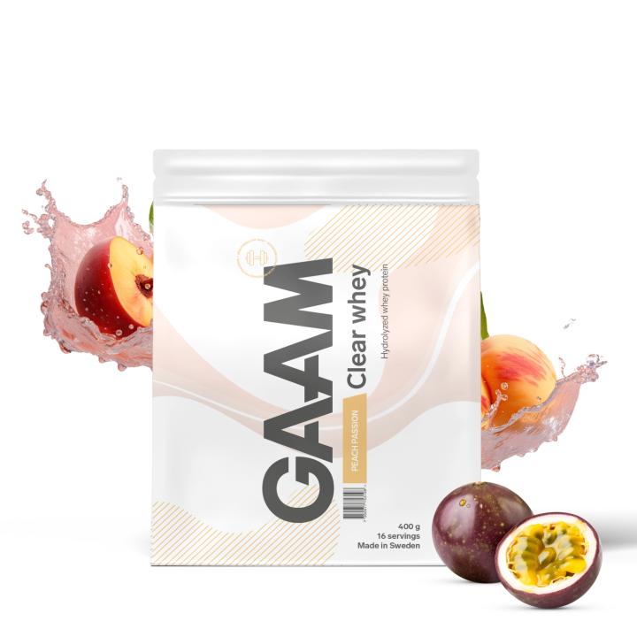 GAAM Clear Whey 400 g Peach Passion | GAAM - An Active Choice