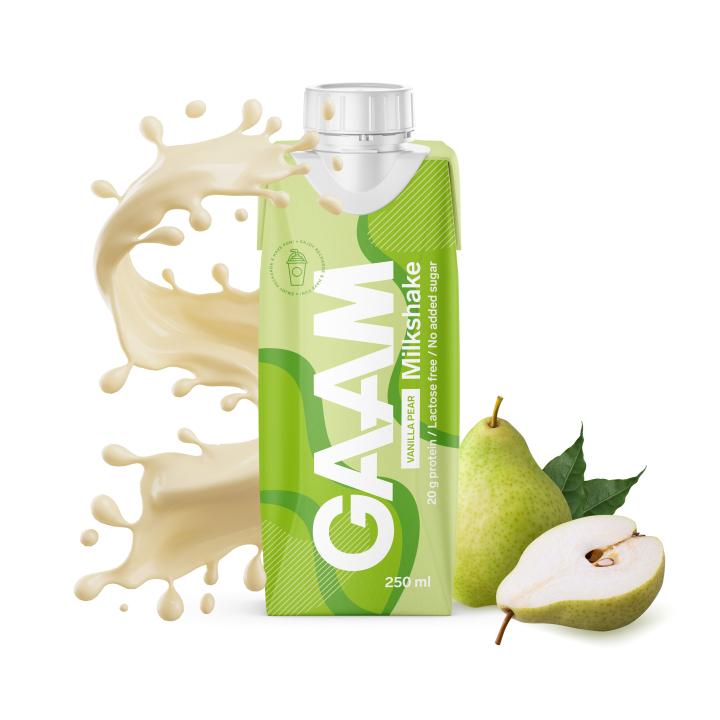 GAAM Milkshake 250 ml Vanilla Pear | GAAM - An Active Choice