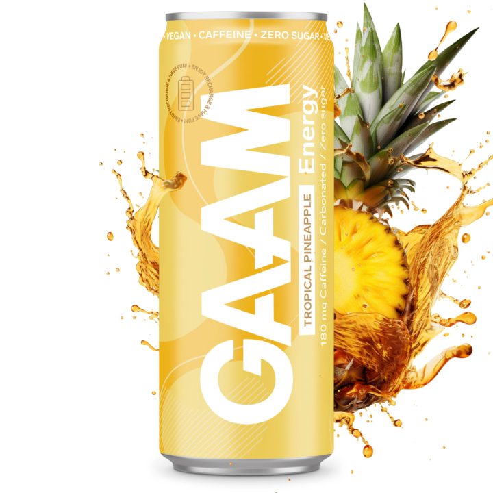 GAAM Energy 330 ml Tropical Pineapple | GAAM - An Active Choice