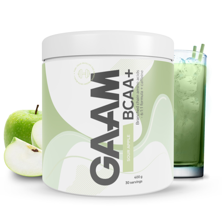 GAAM BCAA + Caffeine 400 g Sour Apple | GAAM - An Active Choice