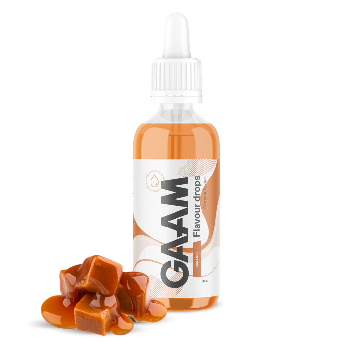 GAAM Flavour drops 50 ml Caramel | GAAM - An Active Choice
